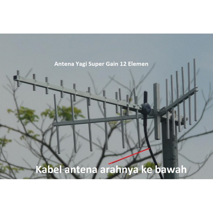 Jual Antena Yagi - Antena Modem Mifi 12 Element 15m dual Pigtail SMA TS9 CRC9 Home Router ...