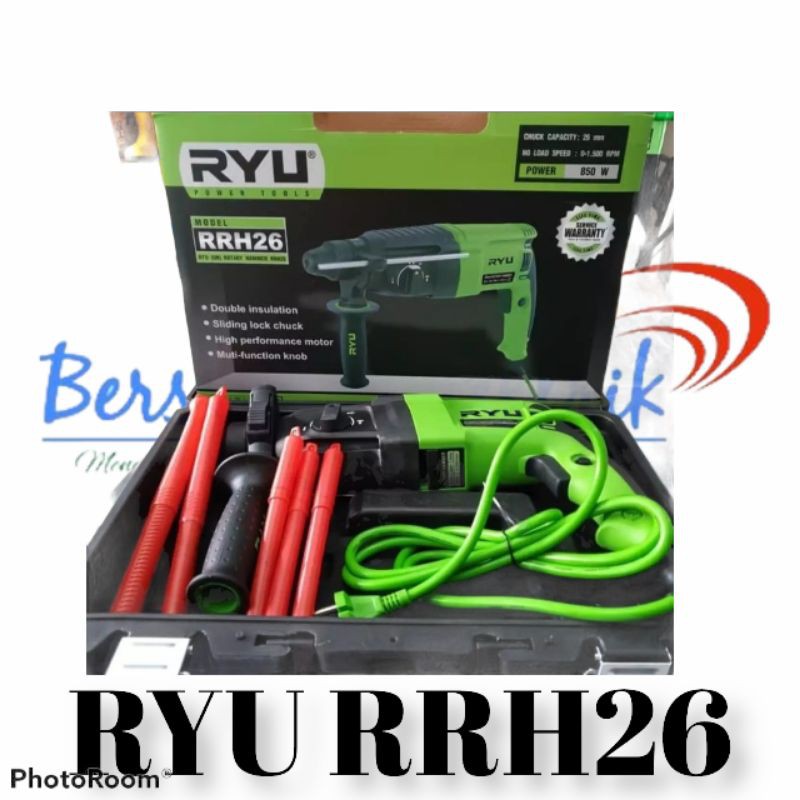 Jual RYU RRH26 Bor Beton, Jackhammer, Bor Besi, Bobok Tembok | Shopee ...