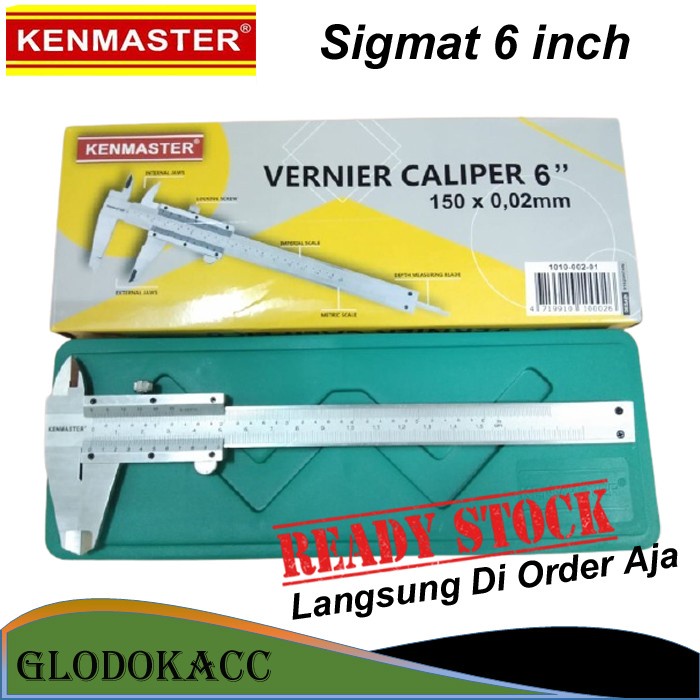 Jual SIGMAT ORIGINAL KENMASTER 6 INCH VERNIER CALIPER JANGKA SORONG ZZ778 | Shopee Indonesia