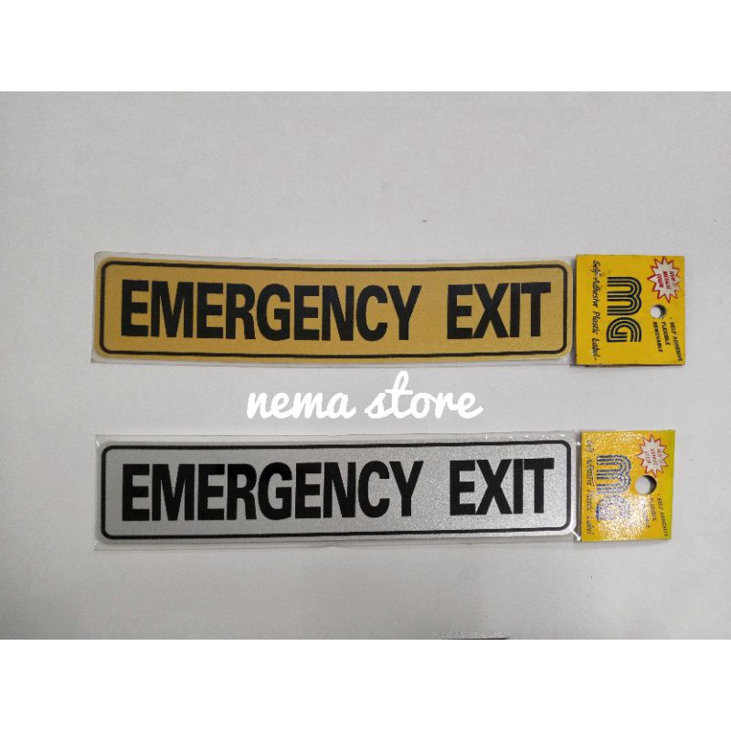 Jual GM STICKER EMERGENCY EXIT/STIKER EMERGENCY EXIT | Shopee Indonesia