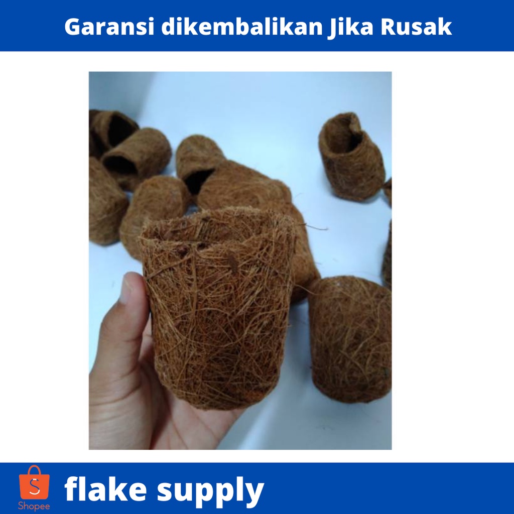 Jual TERLARIS ! Pot anggrek / bunga gantung / bonsai / pot sabut ...