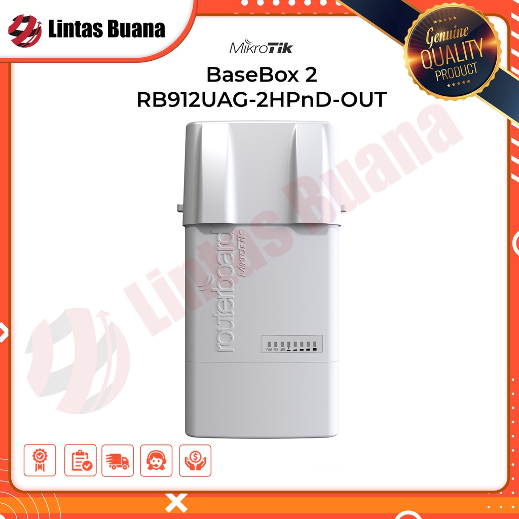 Jual Mikrotik Basebox 2 / Basebox2 / RB912UAG-2HPnD-OUT | Shopee Indonesia