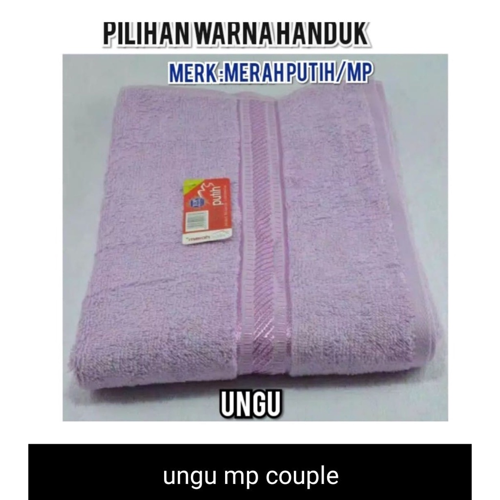 Jual Handuk Besar Ukuran 70X135 Merk Merah Putih Tanpa Bordir | Shopee ...