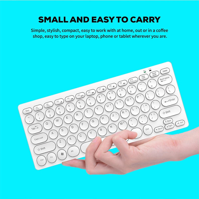 Jual JERTECH Keyboard Mini Kabel Usb DK500 Simple Keyboard Layout & FN ...