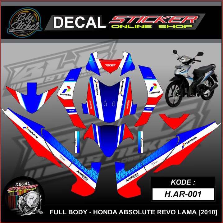 Jual STIKER MOTOR HONDA ABSOLUTE REVO | DECAL FULL BODY VARIASI ...