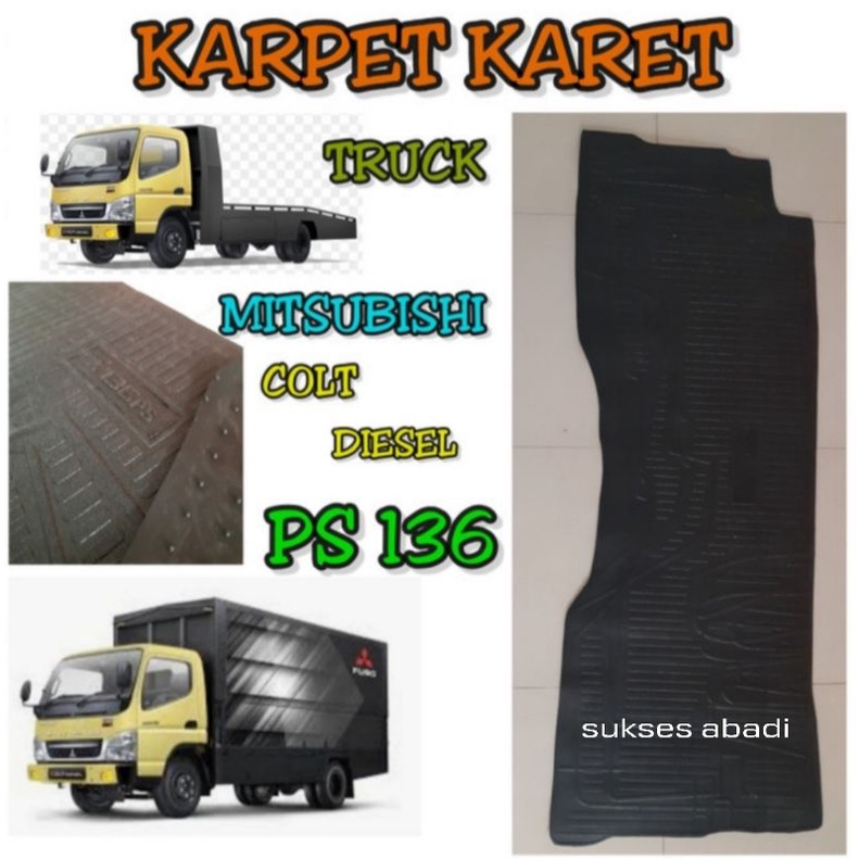 Jual Karpet Karet Alas Colt Diesel ps136 Truck Depan(TANYA STOK ...