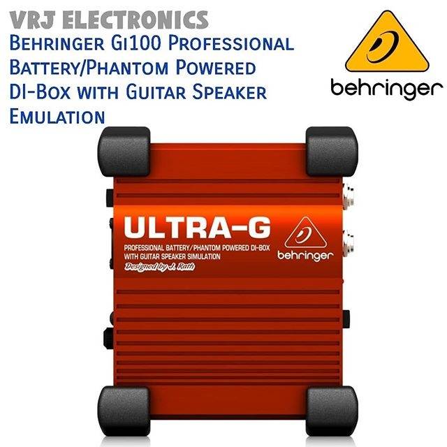 Jual Behringer Gi100 Professional Battery/Phantom Powered DI-Box with ...