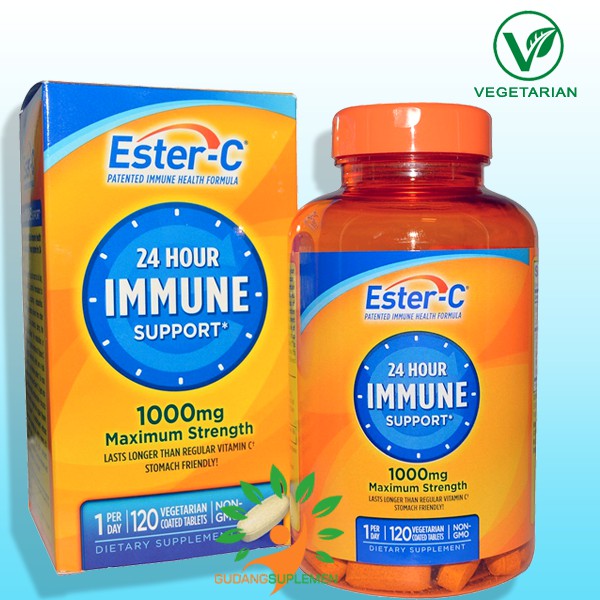 Jual ESTER-C 1000 mg, 120 Veggie Coated Tablets -- Vitamin C Ramah ...