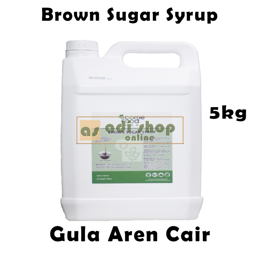 Jual GULA AREN CAIR | BROWN SUGAR SYRUP | GULA AREN SIRUP COMEFOOD 5KG ...
