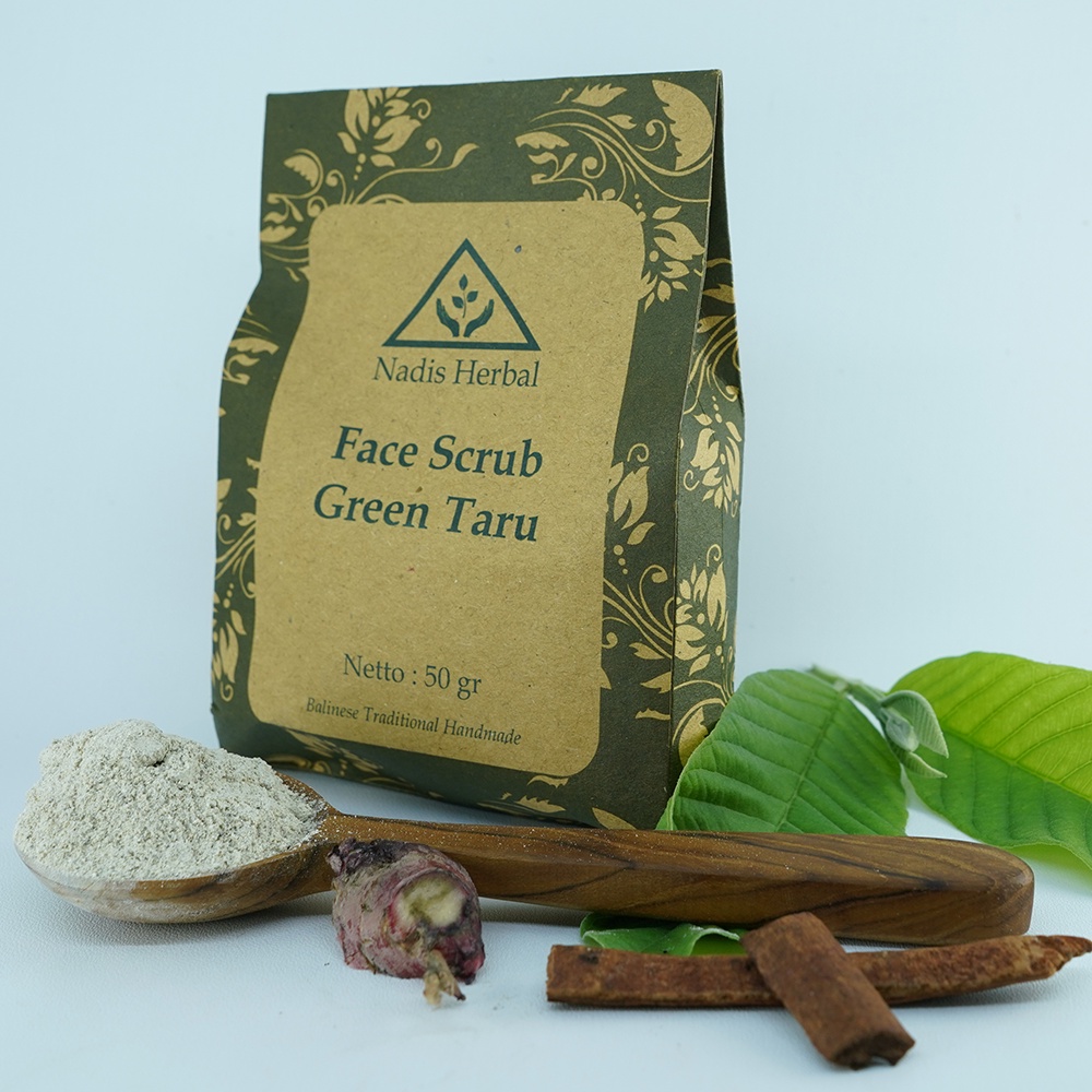 Jual Nadis Herbal Face Scrub Green Taru Lulur Wajah Bahan Natural Alami ...