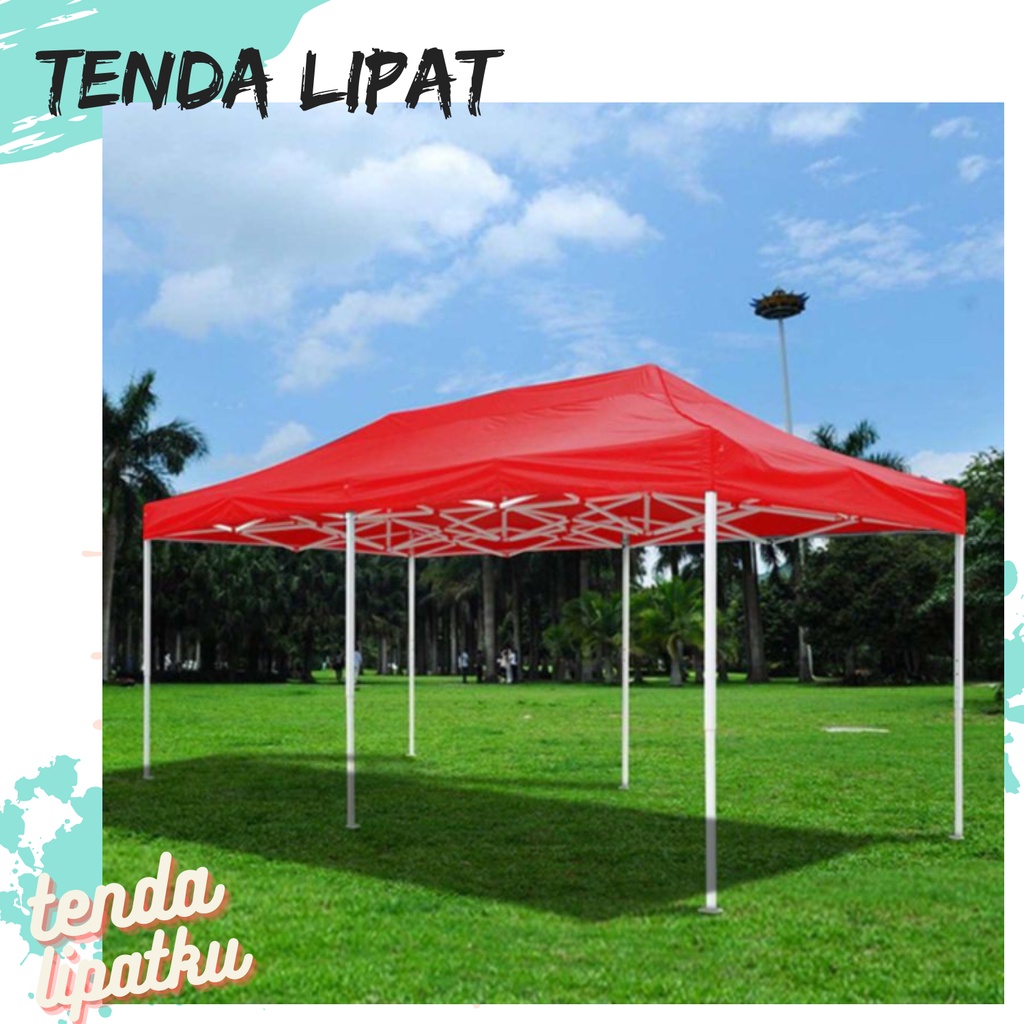 Jual Tenda Lipat Ukuran 3x6 Premium Tenda Jualan Set Lengkap Tenda ...