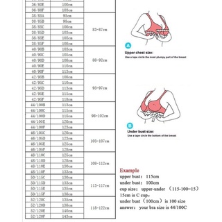 Jual PANDUAN SIZE BRA CUP A B C D | Shopee Indonesia