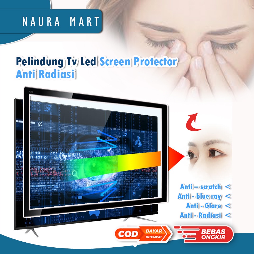 Jual Pelindung Tv Anti Radiasi Led 32 Inch Screen Protector anti gores ...