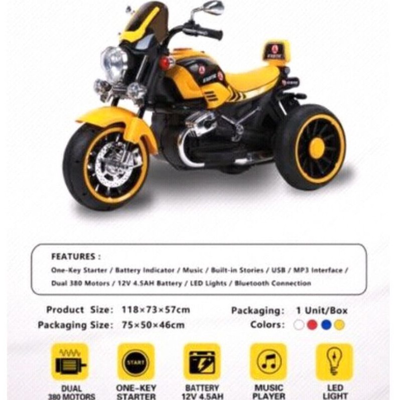 Jual Motor aki anak EXOTIC EMT-2208 HARLEY mini | Shopee Indonesia