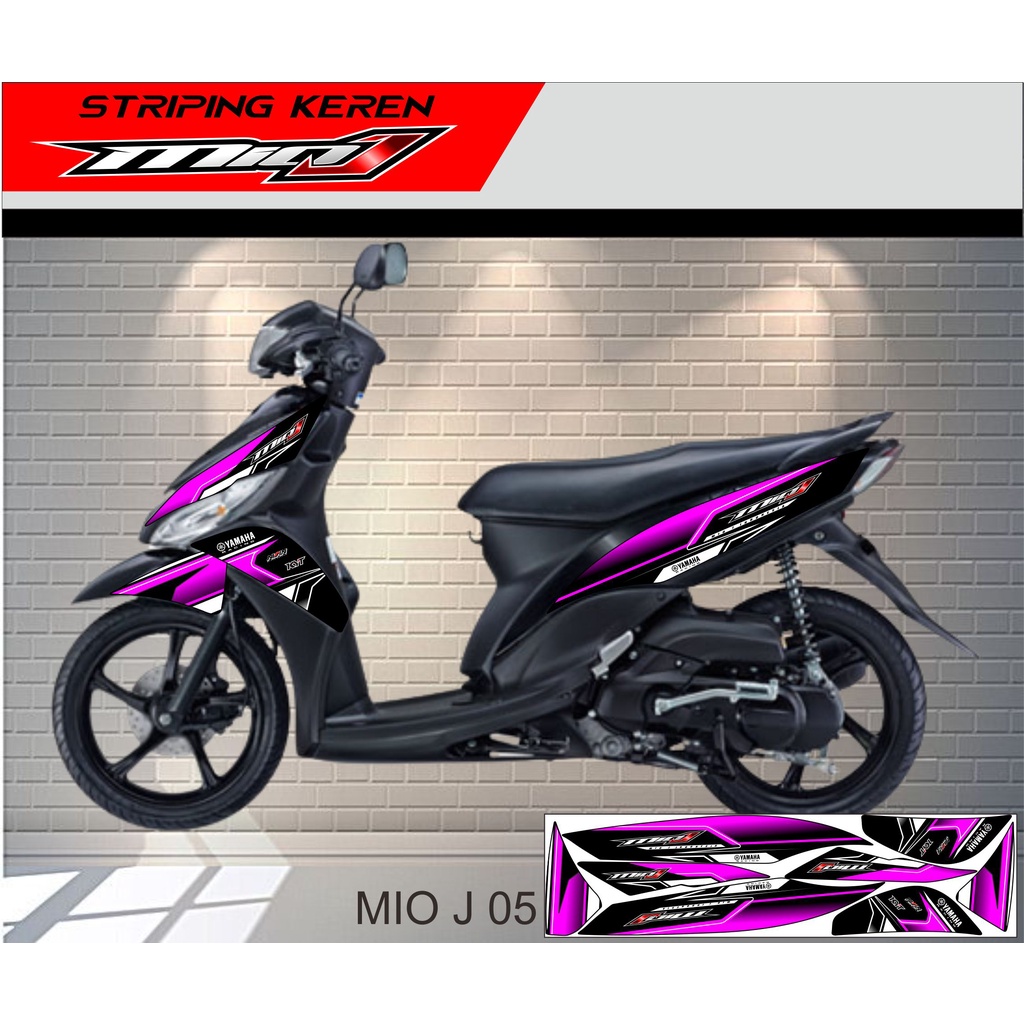 Jual STRIPING STIKER YAMAHA MIO J VARIASI RACING BIKIN KEREN MOTOR ANDA ...