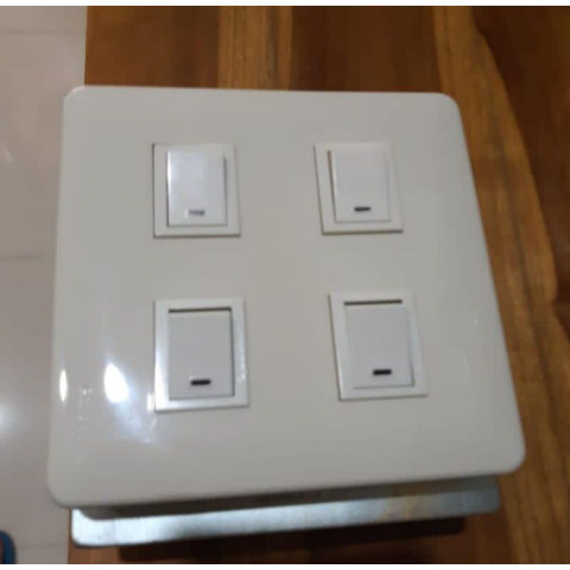 Jual Saklar 4 Gang atau Grid Switch 4 gang Panasonic Full Color ...