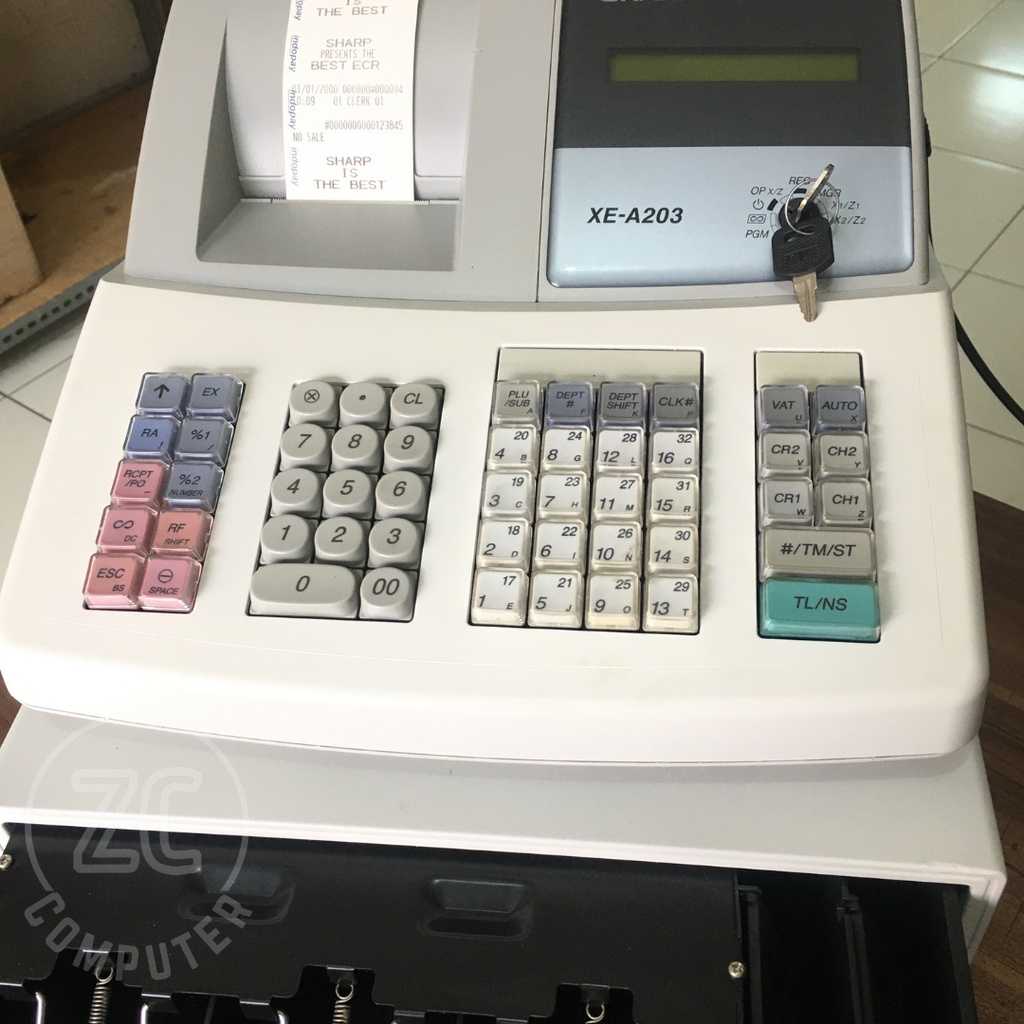 Jual Mesin kasir Sharp XE-A203 / ELECTRONIC CASH REGISTER | Shopee Indonesia