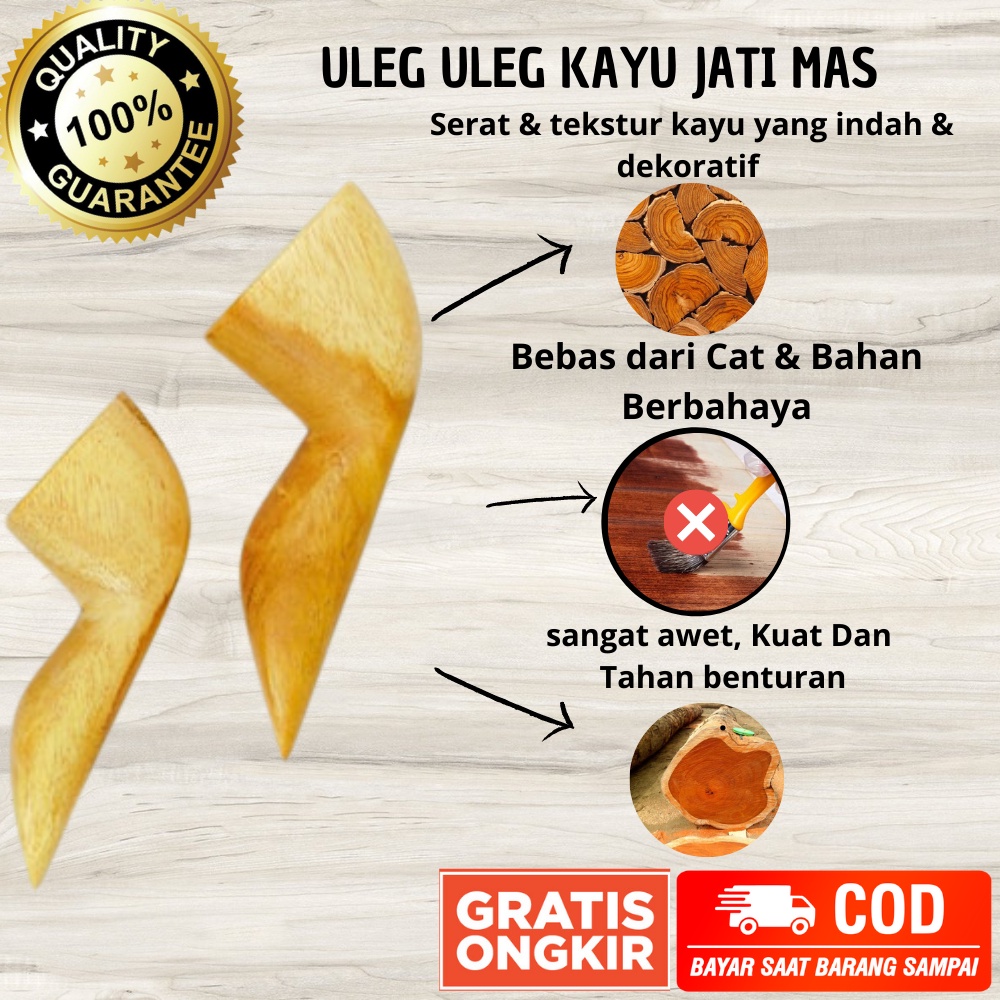 Jual ulekan uleg ulegan tumbukan lumpang kayu jati emas mas asli ...