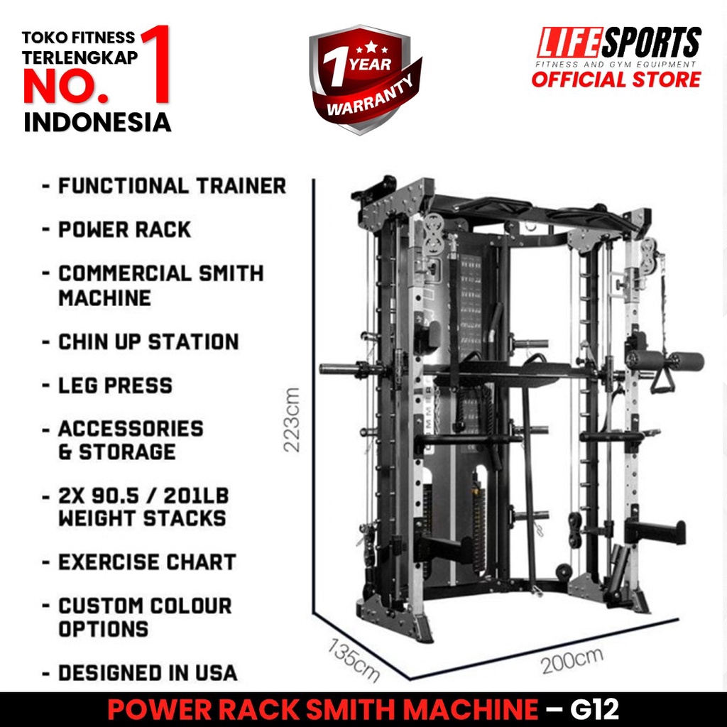 Jual LIFESPORTS - New Alat Olahraga Fitness Sport Gym Trainer Multi ...