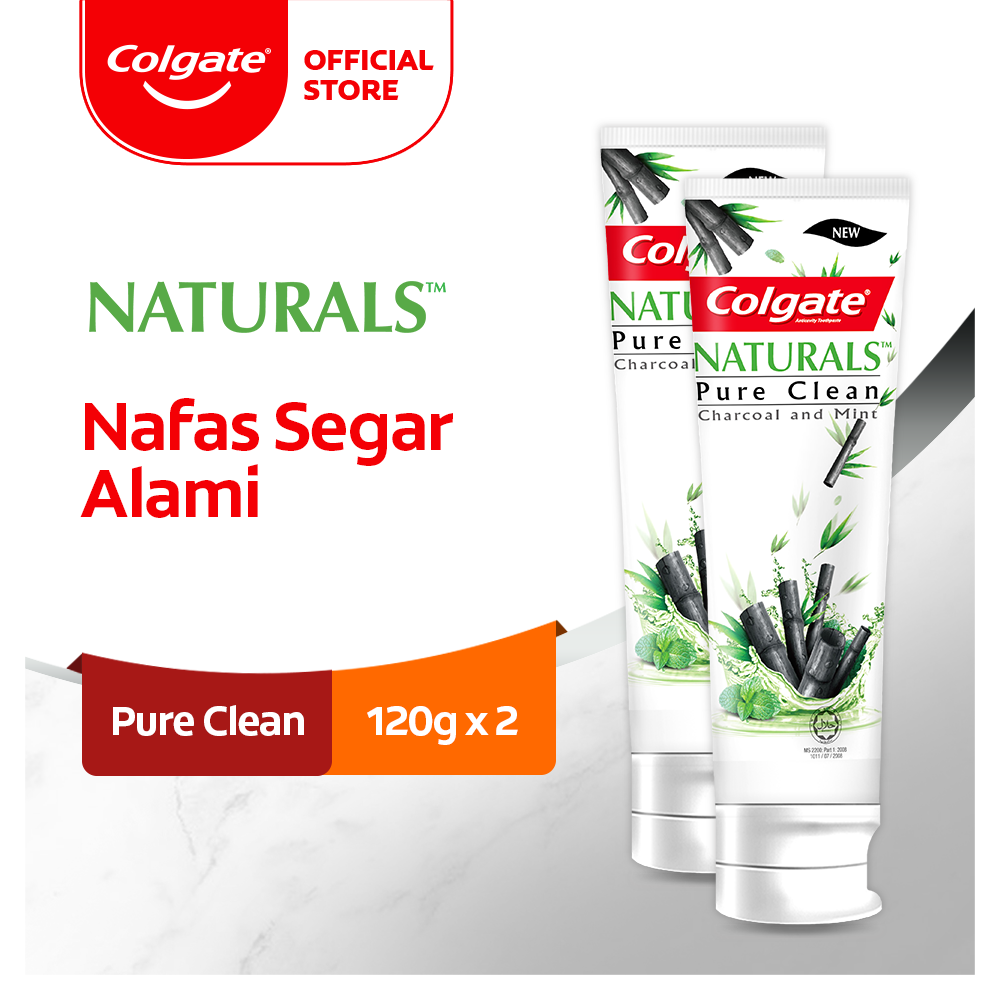 Jual Colgate Naturals Pure Clean Toothpaste Charcoal 120g - Pasta Gigi ...