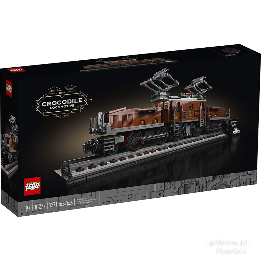 Jual Lego 10277 Crocodilee Locomotive Train Model Mainan Kereta Bricks ...