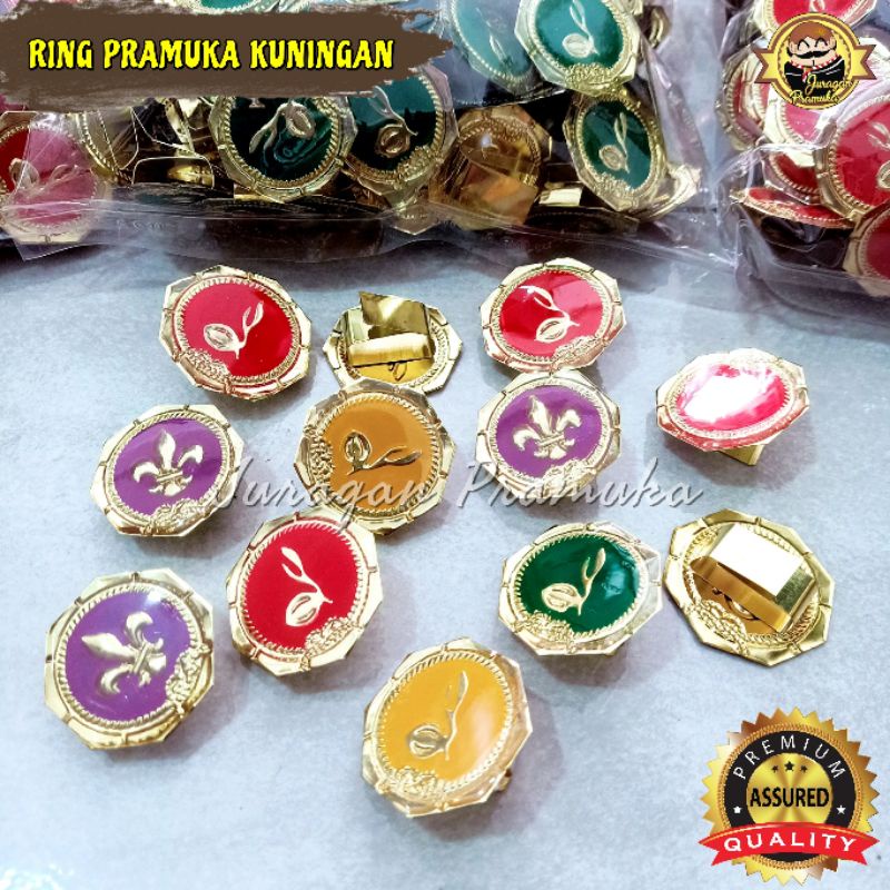 Jual Ring Pramuka bahan kuningan / kolong hasduk premium | Shopee Indonesia