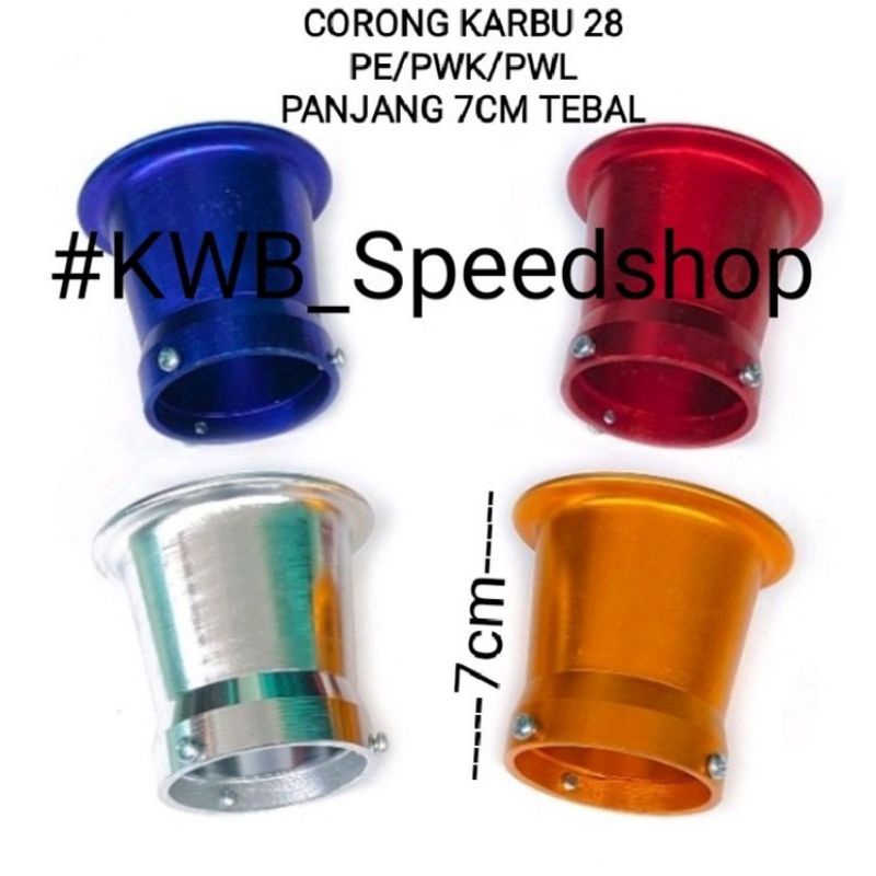 Jual Velocity corong karbu pe 28 pwl 28 pwk 28 ukuran panjang 7cm full ...
