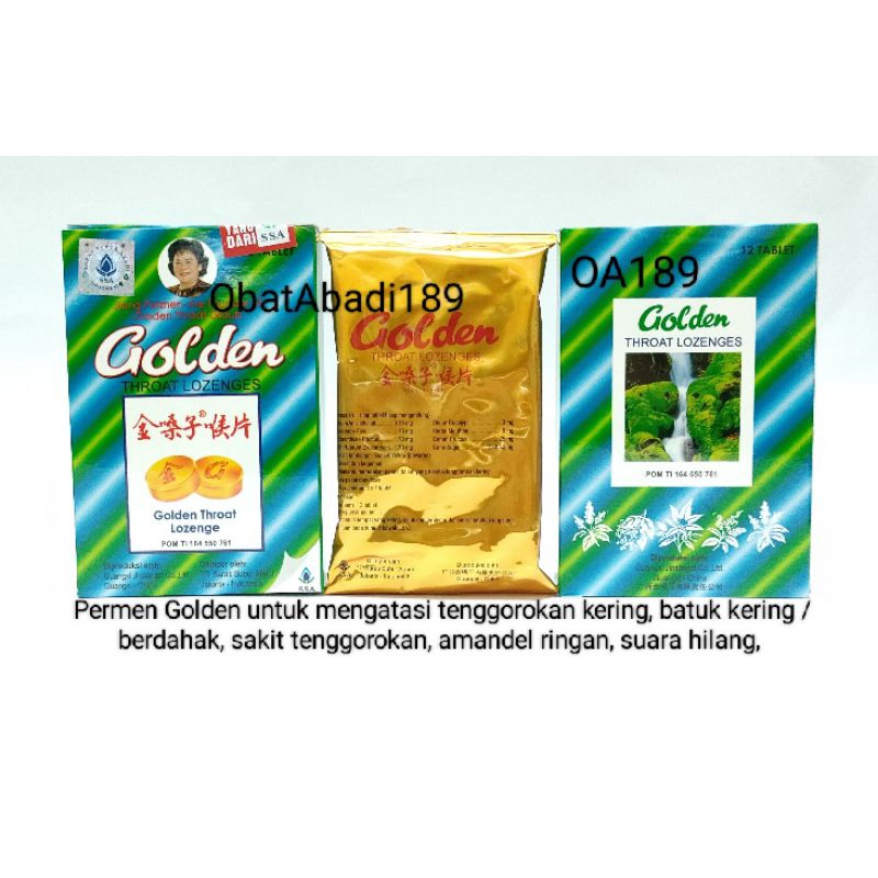 Jual Permen Golden / Permen Sakit Tenggorokan / Golden Throat Lozenges ...