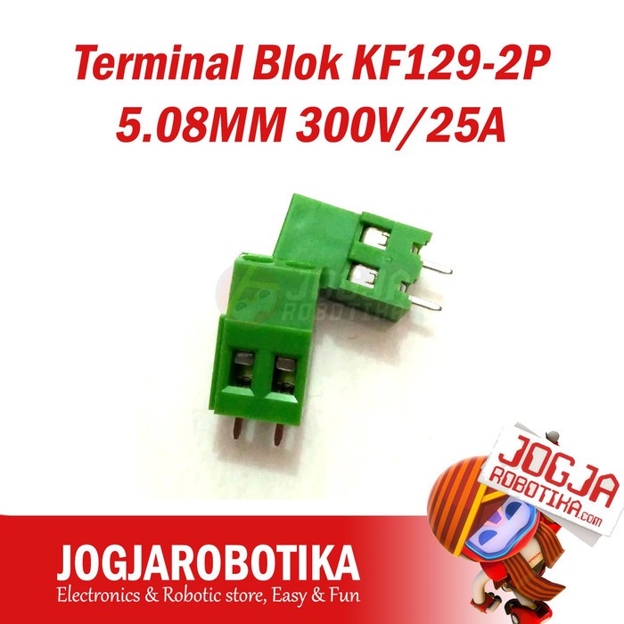 Jual Terminal Blok KF129-2P 2 pin 5.08MM 300V/25A | Shopee Indonesia