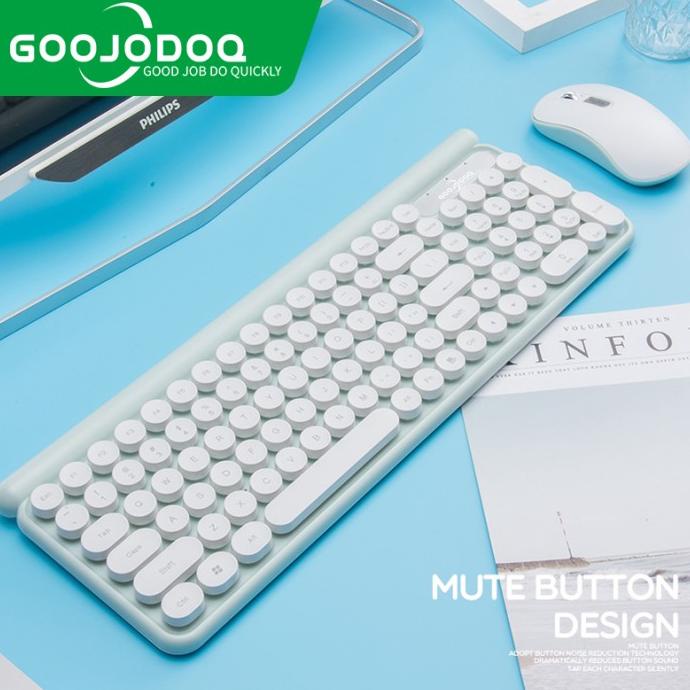 Jual Goojodoq 2.4g Wireless Keyboard Mouse Set For Notebook Laptop ...