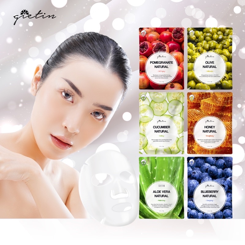 Jual [GIETIN] BPOM MASKER GIETIN SHEET MASK SERIES | MASKER WAJAH BPOM ...