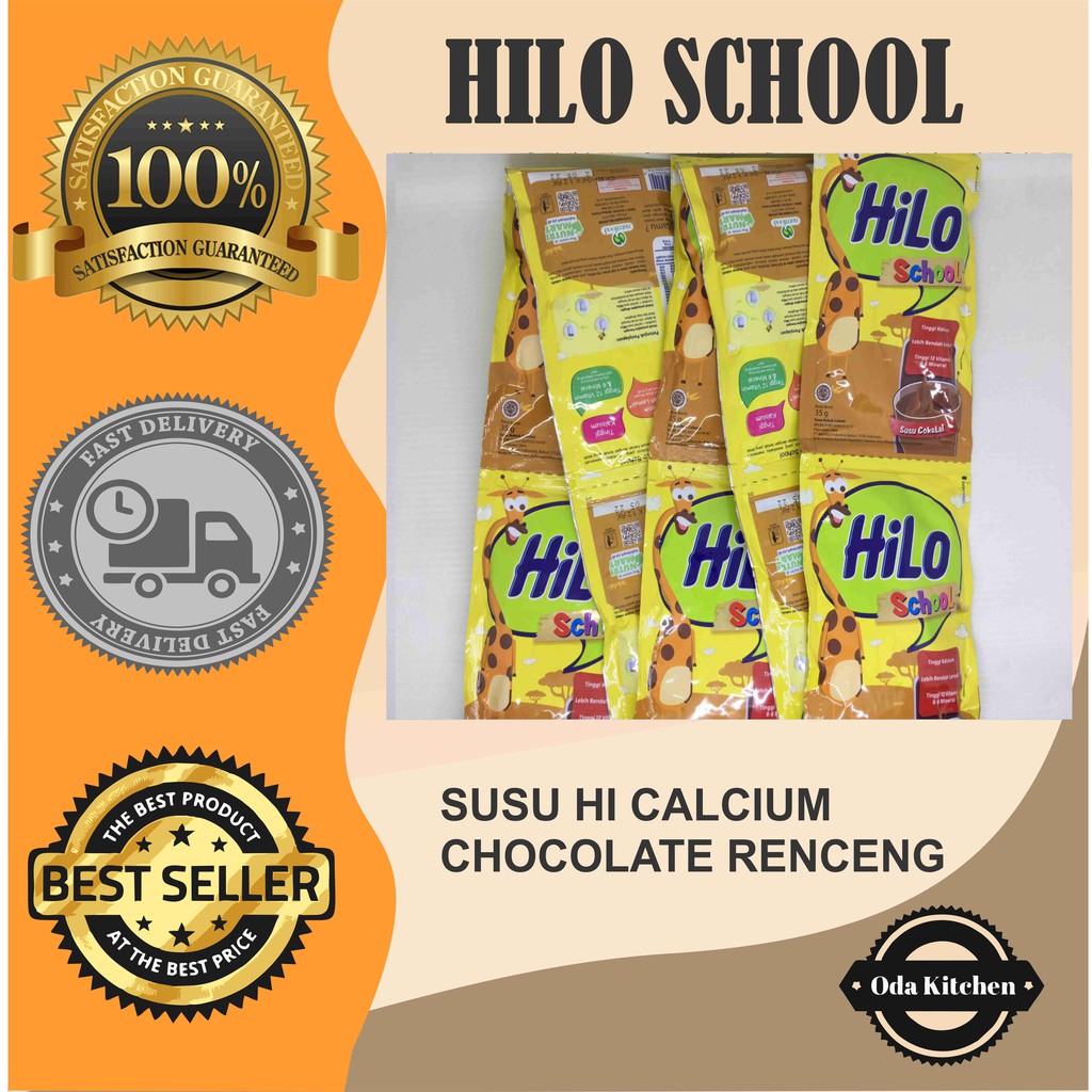Jual HILO SCHOOL SUSU HI CALCIUM CHOCOLATE RENCENG 10X30gr | Shopee ...