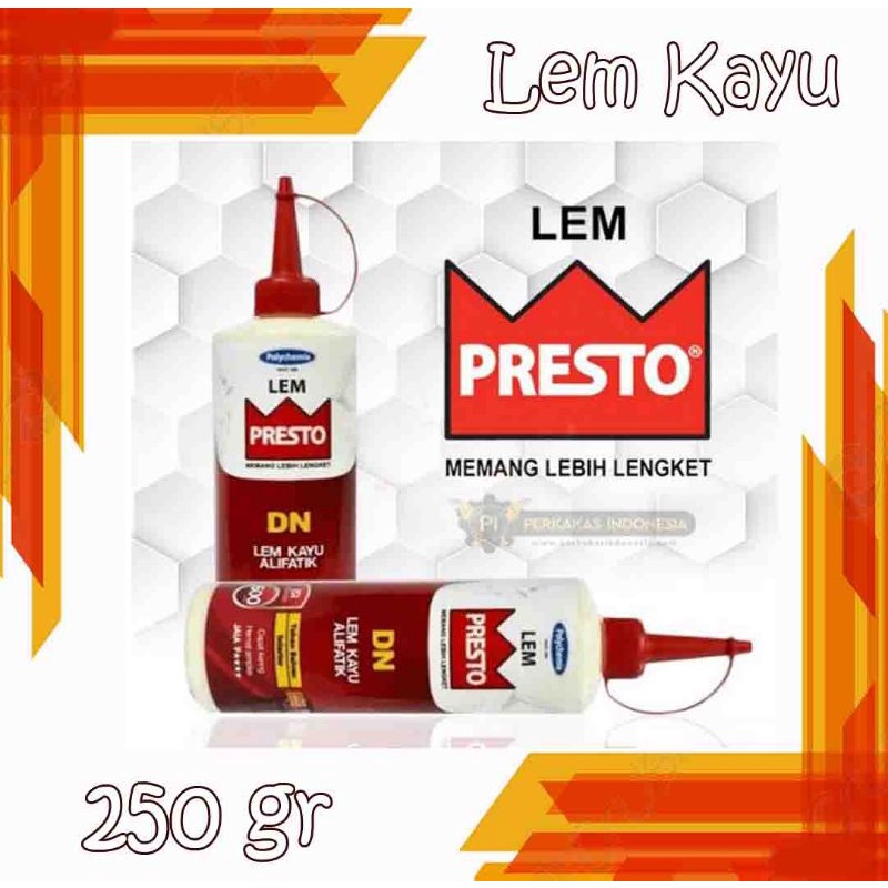 Jual Lem kayu presto 250gr lem presto DN merah | Shopee Indonesia