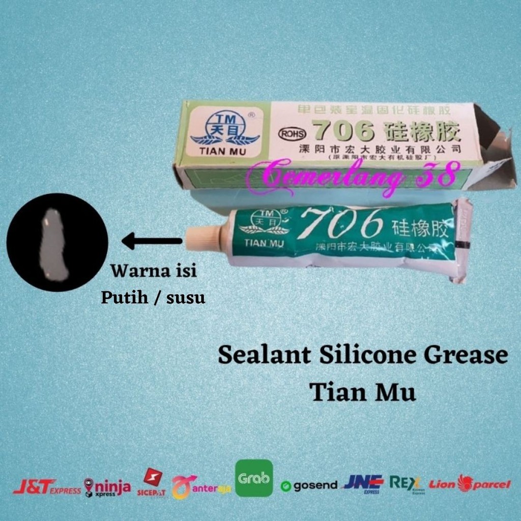 Jual Sealant Silicone Grease Tian Mu 706 / Thermal Glue / Heat sink ...
