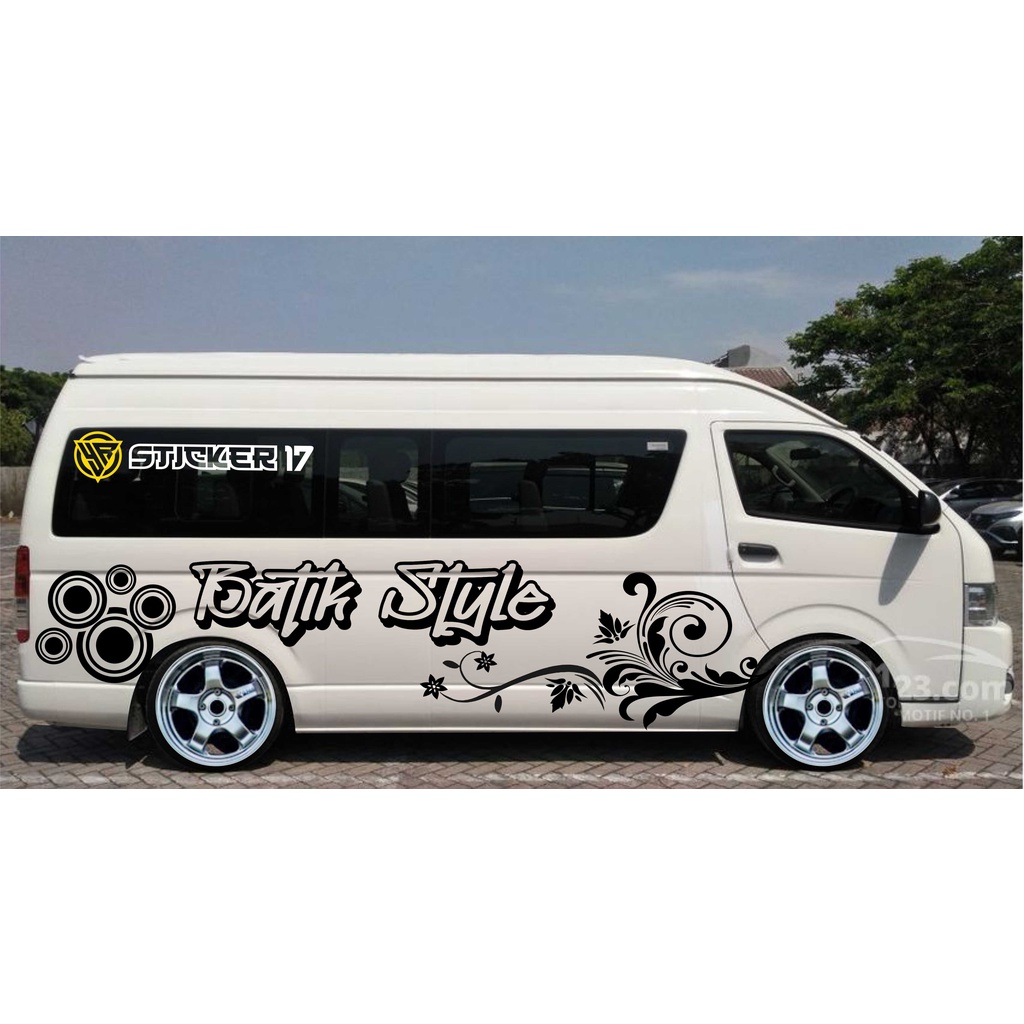 Jual STICKER MOBIL HIACE ELEF BATIK DLL | Shopee Indonesia
