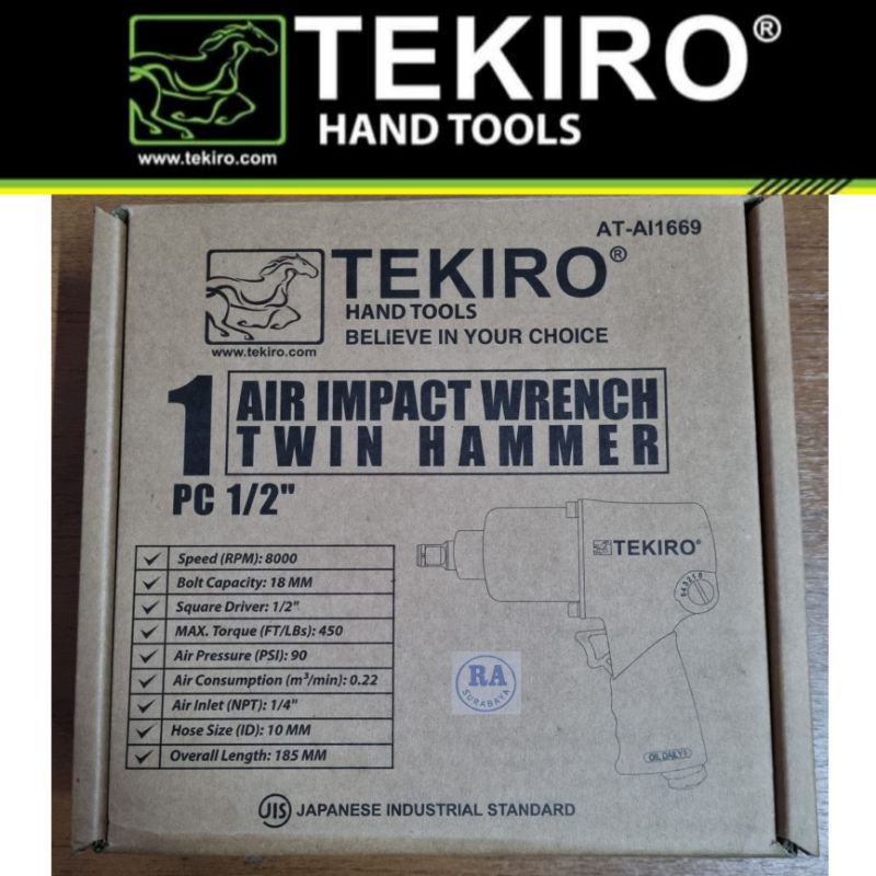 Jual ALAT PEMBUKA BAUT TENAGA ANGIN || TWIN HAMMER 1/2 INCH || AIR ...