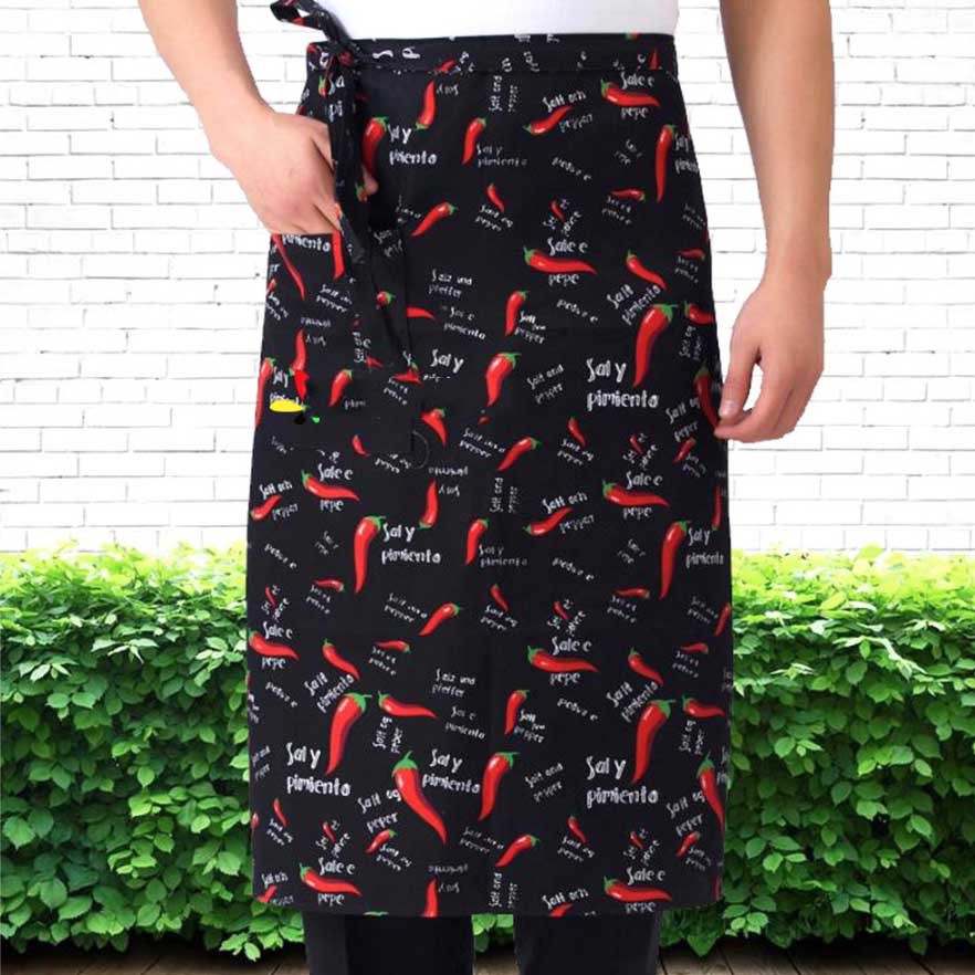 Jual 1pcs Celemek Apron Setengah Badan Panjang / Apron Pinggang Chef ...