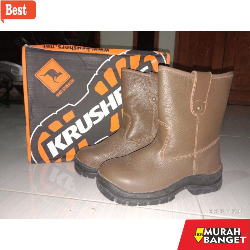 Jual Boot kualitas terbaik- sepatu safety kruser krusher krushers texas ...