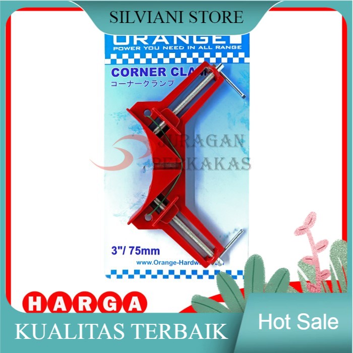 Jual ORANGE KLEM SIKU SUDUT PIGURA CATOK KAYU 90 DERAJAT MITRE CORNER ...
