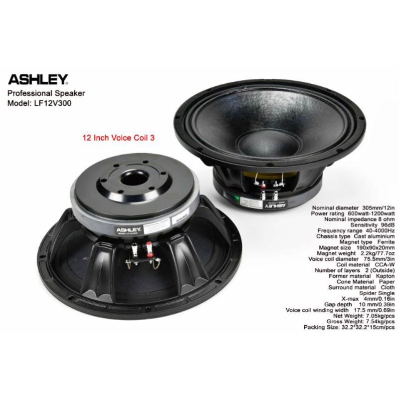 Jual speaker komponen ashley lf12v300 original | Shopee Indonesia Jual speaker komponen ashley lf12v300 original | Shopee Indonesia
