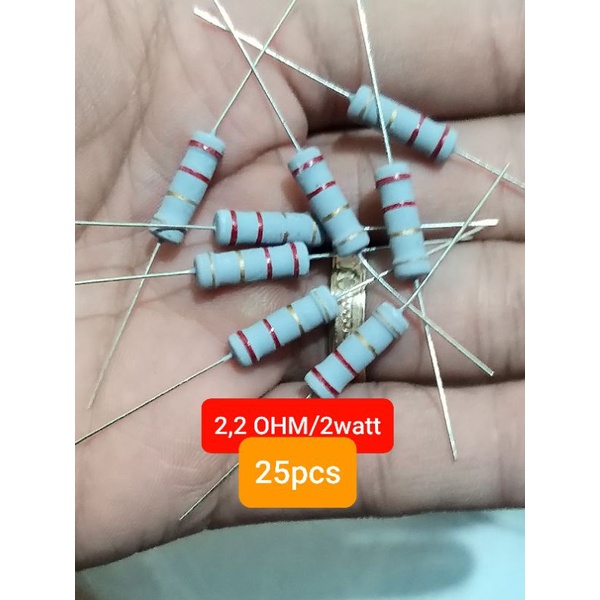 Jual Resistor 2,2 Ohm 2watt (25pcs) | Shopee Indonesia