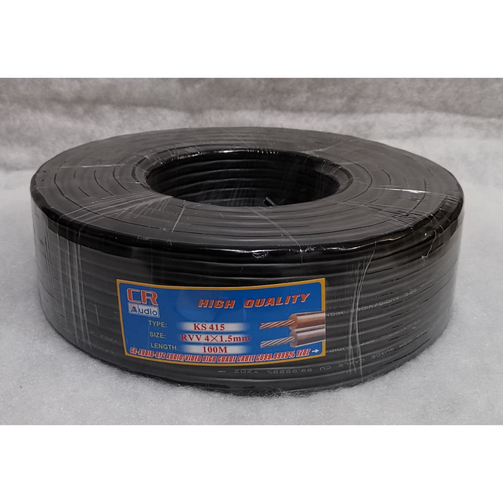 Jual STX - CABLE SPEAKER : Kabel Speaker RVV 4*1,5 100 METER 415 (ROLL-AN) | Shopee Indonesia