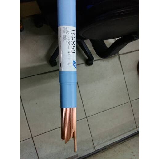 Jual kawat Filler Rod TG-S50 2,4mm x 1meter KOBELCO FAMILIARC | Shopee ...