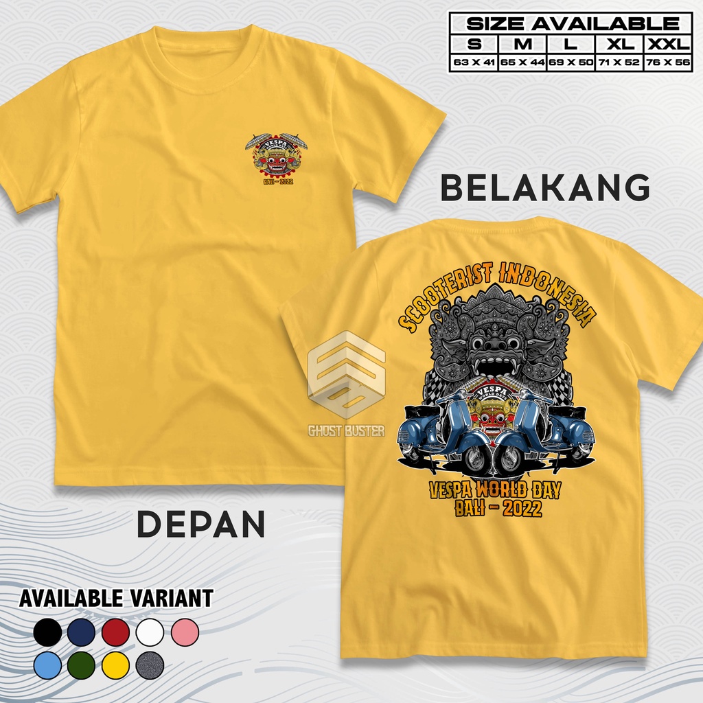 Jual KAOS VESPA WORLD DAY BALI 2022 | TSHIRT VWD 22 SCOOTERIST ...