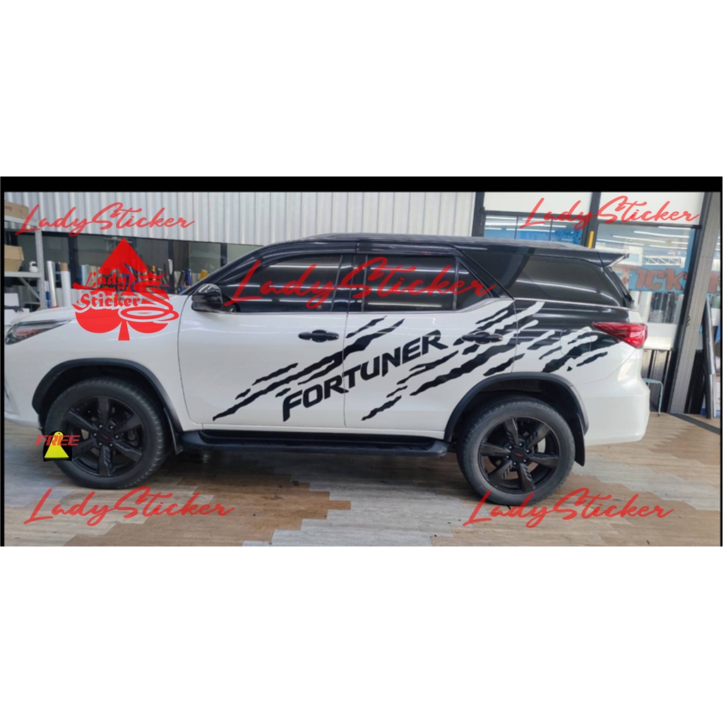 Jual STICKER STIKER MOBIL FORTUNER STIKER MOBIL TOYOTA FORTUNER BERCAK ...
