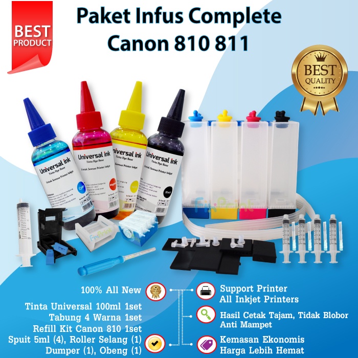 Jual Paket Tinta Tabung Infus Dumper Obeng Bor Refill Kit Printer ...