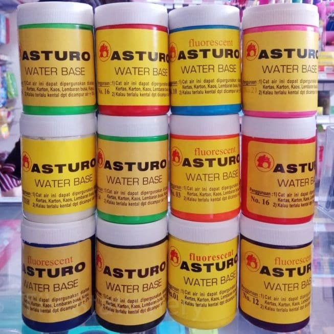 Jual Cat Poster ASTURO Water based 100 ml ++++ | Shopee Indonesia