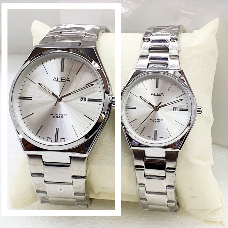 Jual Jam tangan fashion minimalis pria & wanita model couple rantai ...