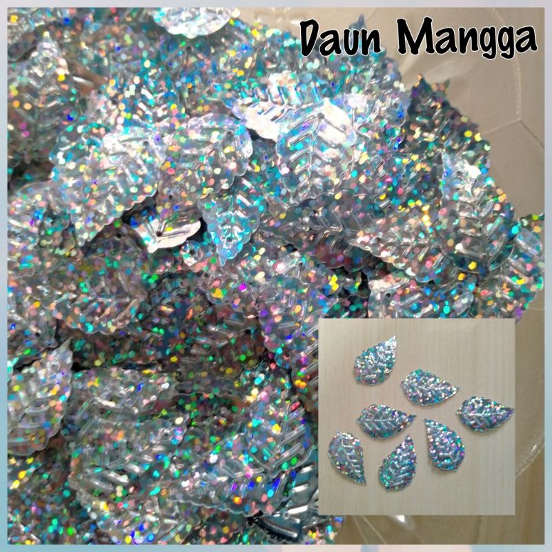 Jual Payet Manik Daun Manggah Perak - 10 Gram ukuran 2,4cmx1,4cm ...