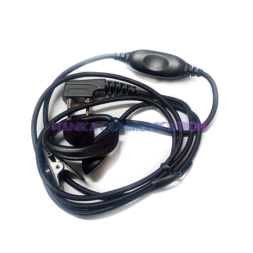 Jual Earmic Handsfree HT Cina Tali Sepatu Hitam Baofeng Earpiece ...
